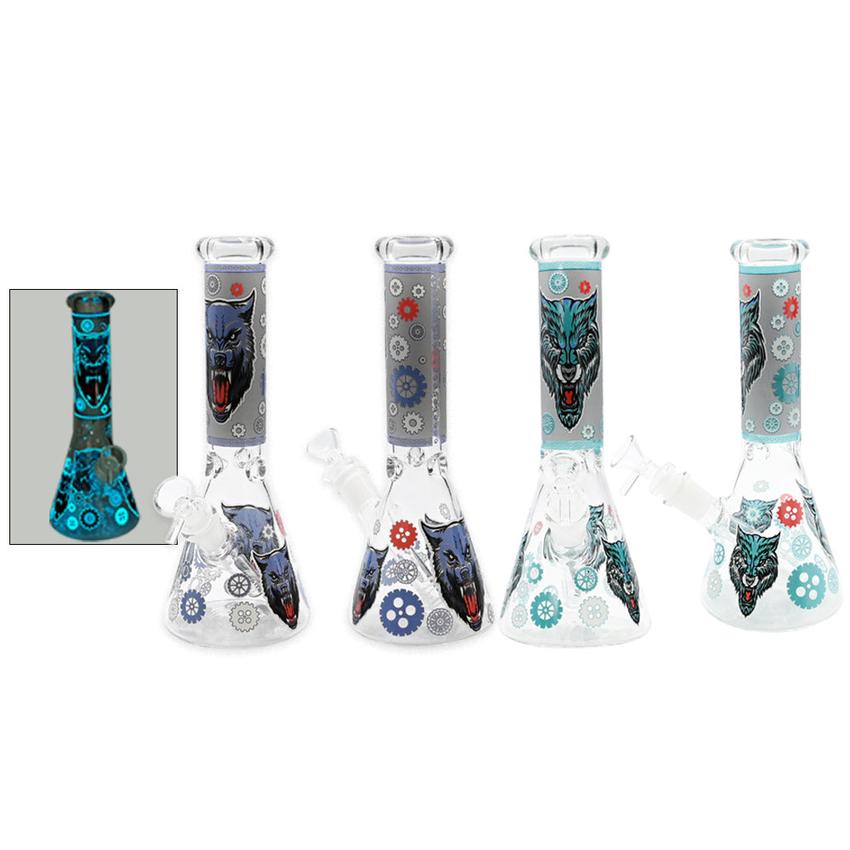 10" Angry Animal Glow In The Dark Water Pipe - Color & Design May Vary ...