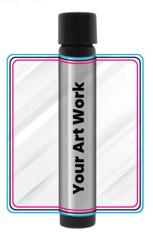 116mm Glass Tube, Printed Sticker, and Application of Sticker On Glass ...