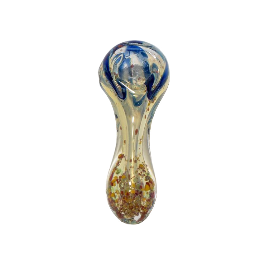 3″ Confetti Frit Fumed Glass Hand Pipe - (1 Count) — MJ Wholesale