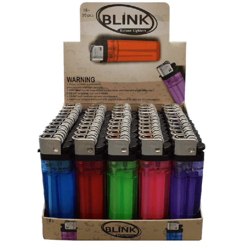 558 - Blink Disposable Lighter Display - (50 Count Display) — MJ Wholesale