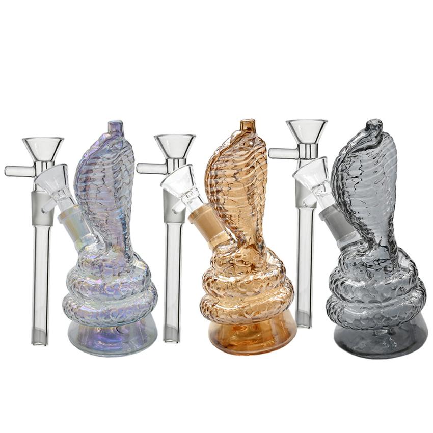 6" Electro Plated Cobra Hand Pipe - Design &Color May Vary - (1 Count ...