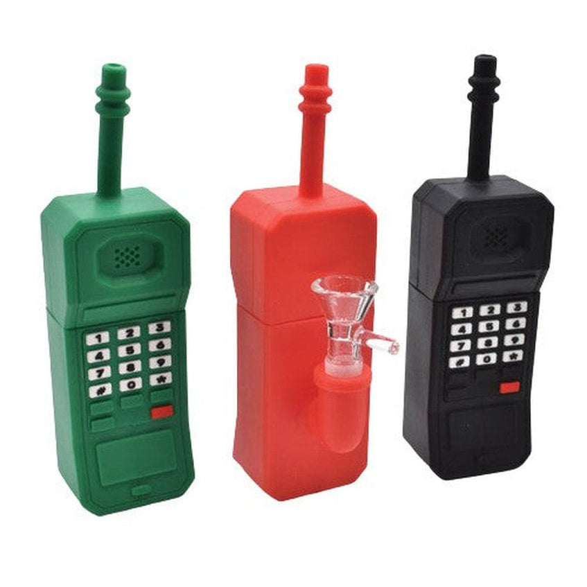 7" Cell Phone Silicone Water Pipe - Color May Vary - (1 Count) - Shop ...