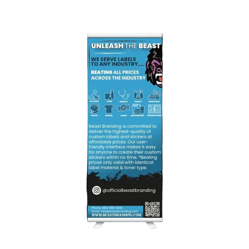 Beast Branding CUSTOM PRINTED Retractable Banner with Stand - Shop 8.3 ...