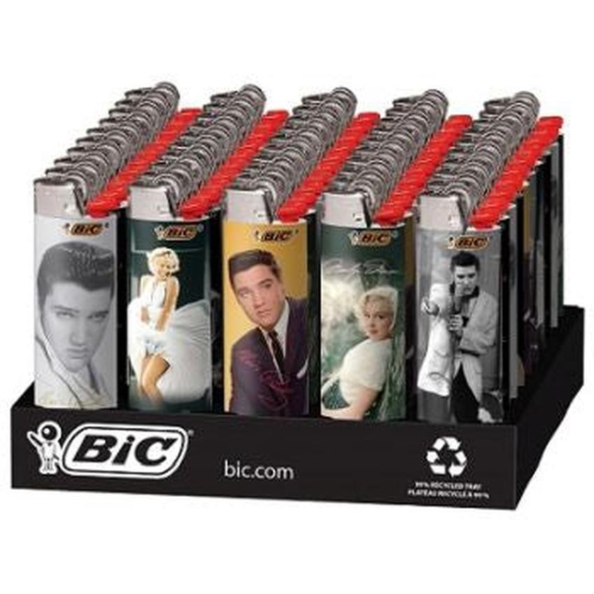 BIC Disposable Lighter Icons Elvis Marilyn Monroe Limited Edition - (5 ...