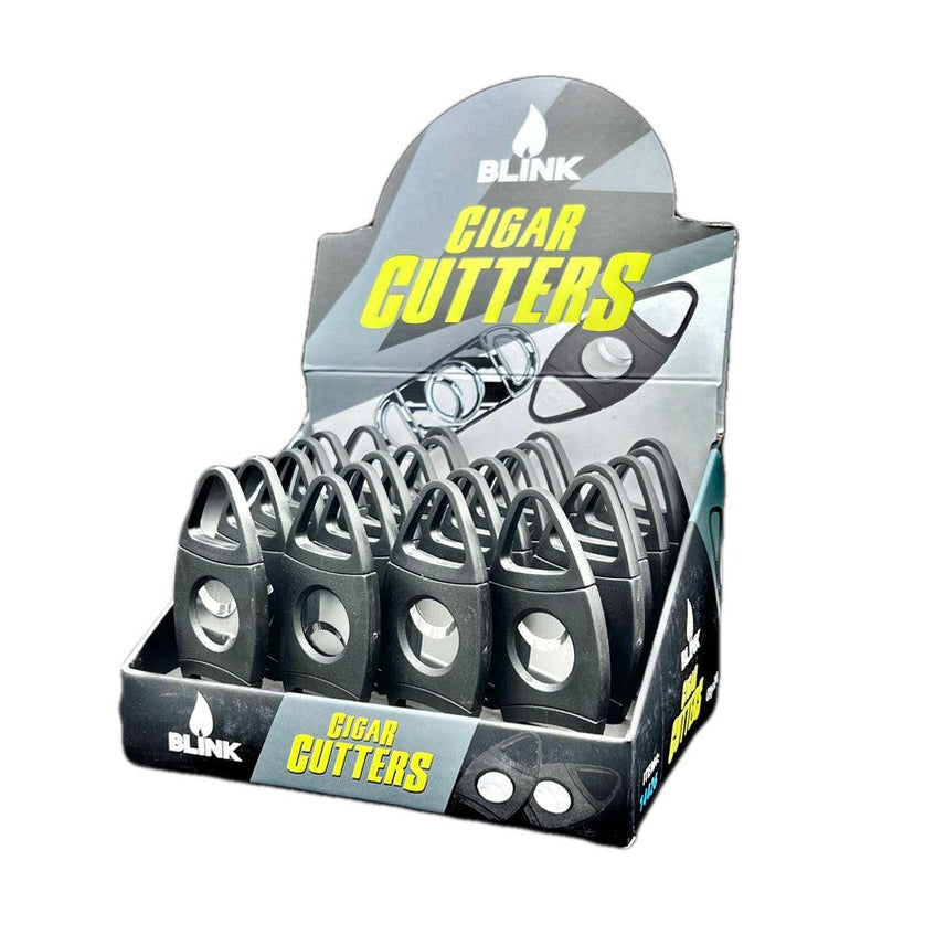 Blink Plastic Black Triangle Cigar Cutter - (24 Count) — MJ Wholesale