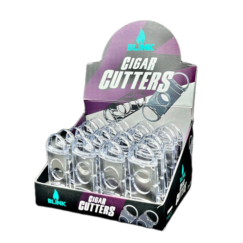Blink Plastic Clear Cigar Cutter - (24 Count) — MJ Wholesale