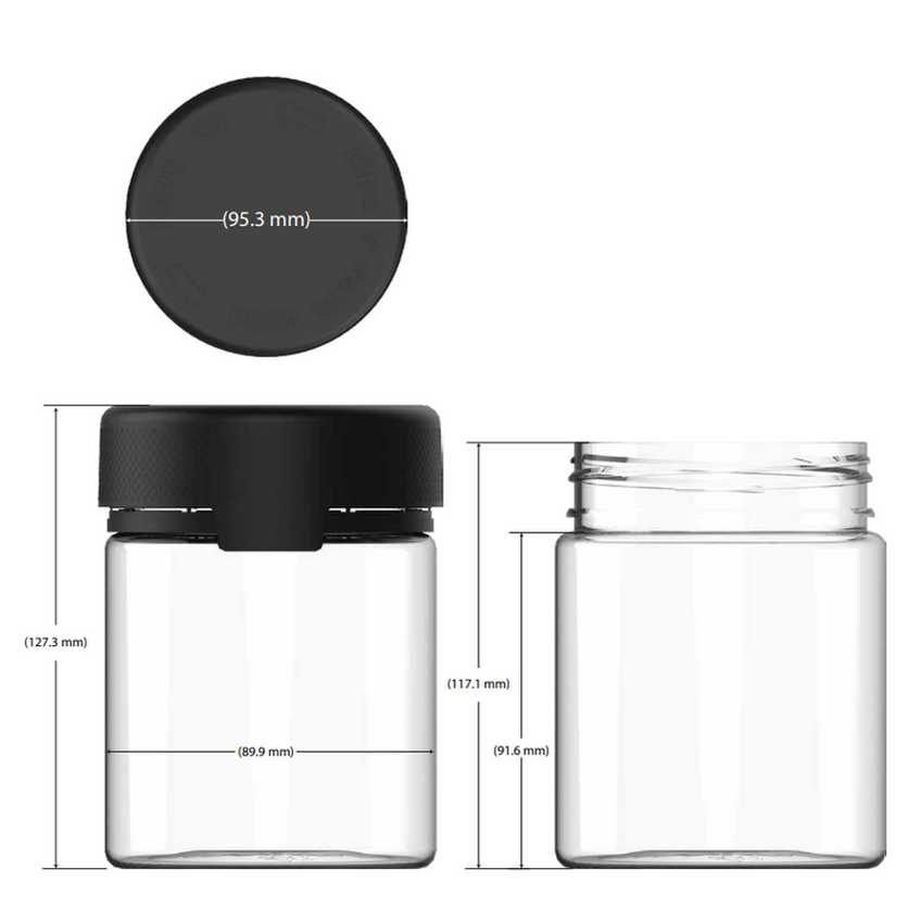 Chubby Gorilla 18.5oz Aviator XL Plastic Jar Container w/ Inner Seal ...