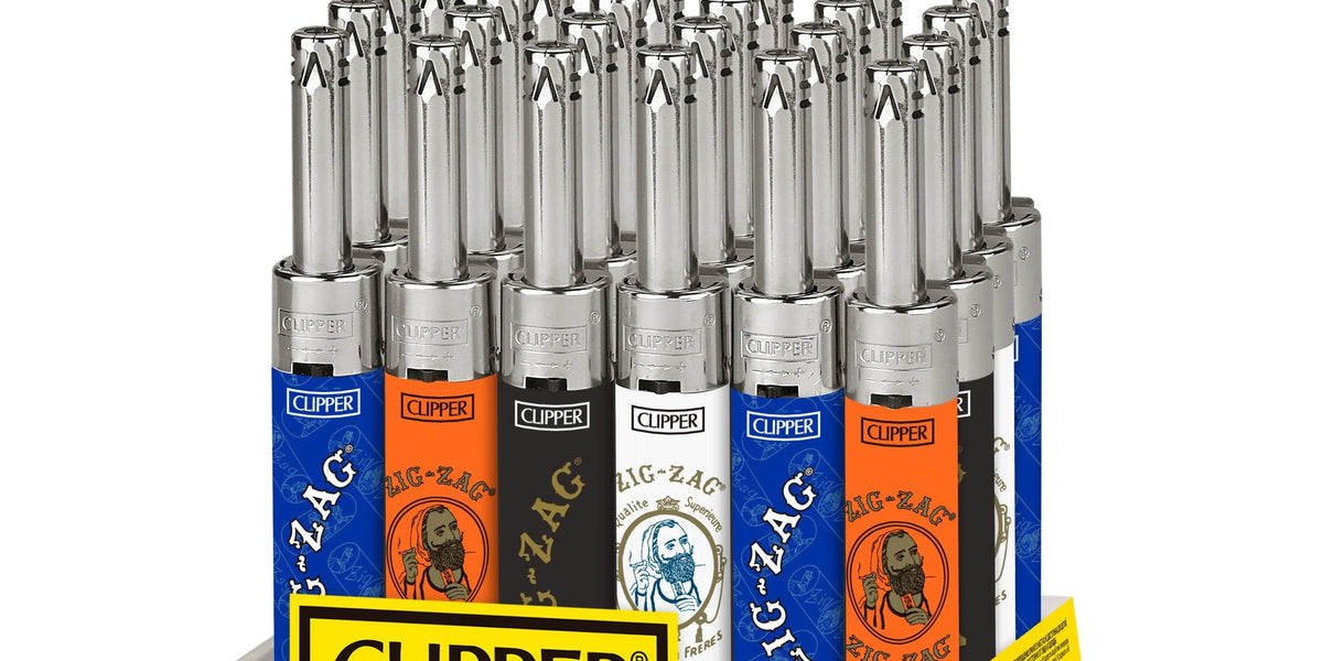 Clipper Mini Tube - Zig-Zag - (24 Count Display)- MJ Wholesale