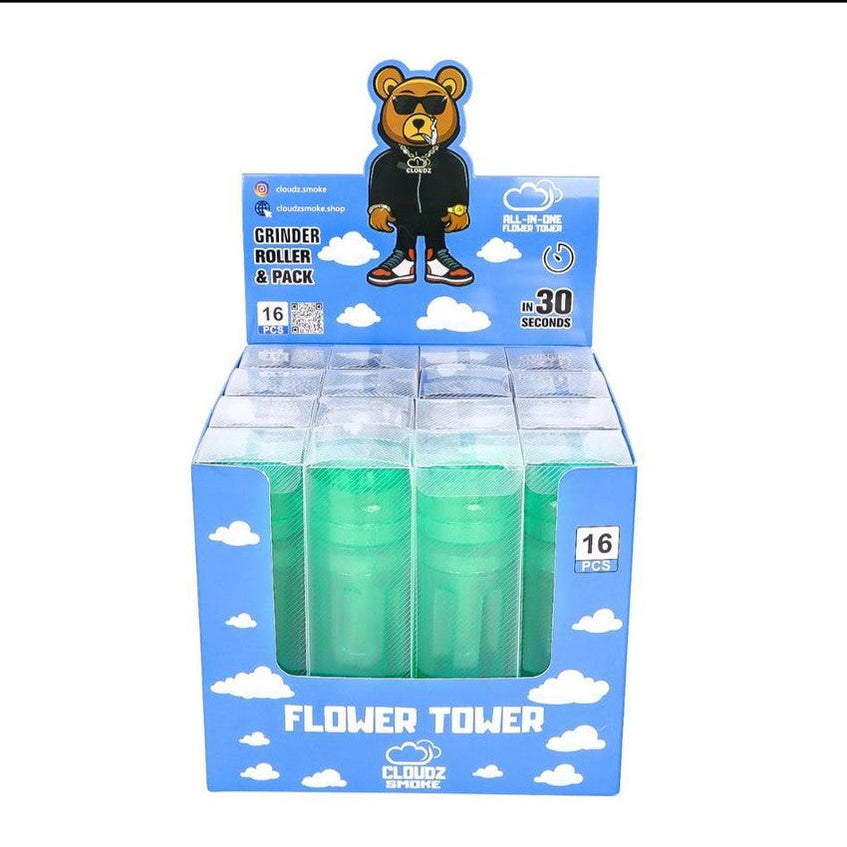 Cloudz Flower Tower - 3 in 1 Cone Filler - (16 Count Display) - MJ ...