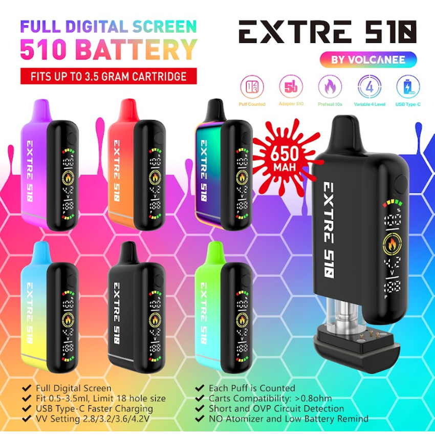 Concealed Digital 510 Thread Battery - (1 Count) — MJ Wholesale