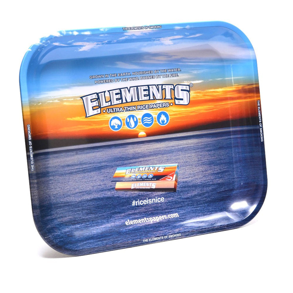Elements Large Rolling Tray - (1 Count)- MJ Wholesale