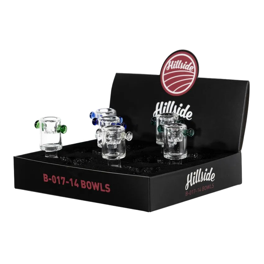 14mm Male Silencer Bowl Display With Screen - Colors May Vary - (6 Cou ...