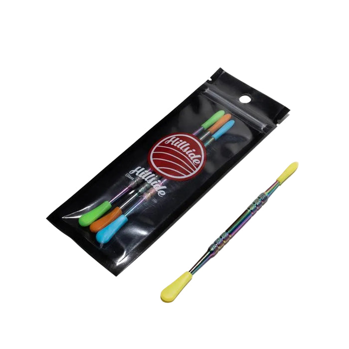 Hillside Steel Double Ended Rainbow Dabber With Silicone Caps - (3 Pac ...