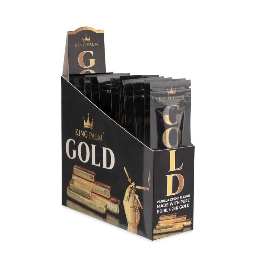 King Palm Mini 1pk Vanilla Gold Leaf Tubes - (15 Count Display) — MJ ...