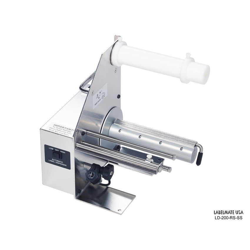 Labelmate Automatic Stainless Steel Label Dispenser for opaque labels ...