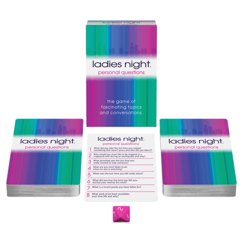 Ladies Night Personal Questions Card Game - (1 Count)- MJ Wholesale T