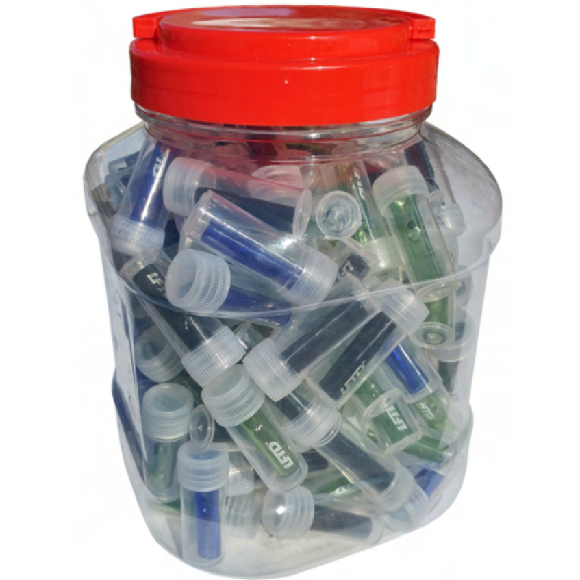 LFTD Glass Tips Jar - Assorted Colors - 8mm - (100 Count Per Jar) - Sh ...