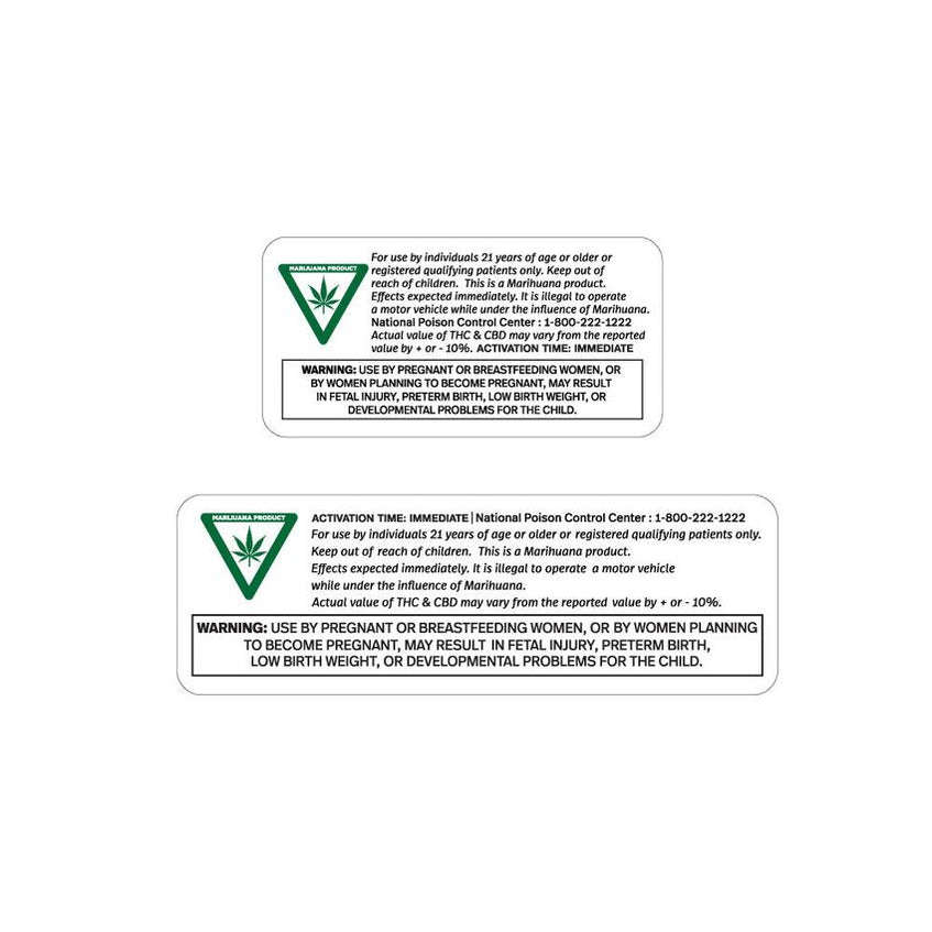 Michigan Marijuana Compliance Labels – Full Compliance, Ready to Use ...