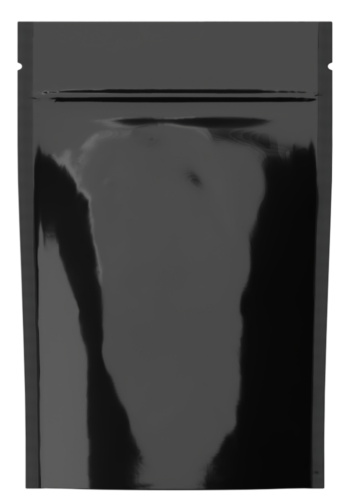 1 Gram Mylar Bag Black/Clear - 4.3 x 2.9" — MJ Wholesale