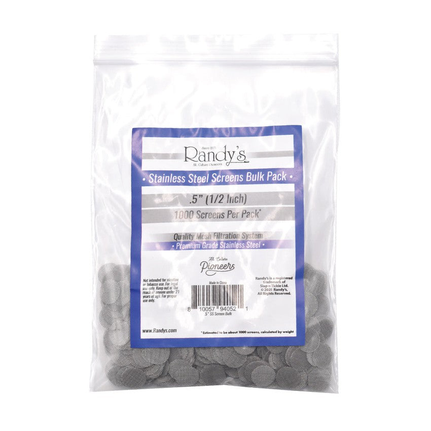 Randy's Bulk .5" Stainless Steel Screen Bag - (About 1,000 Screens ...