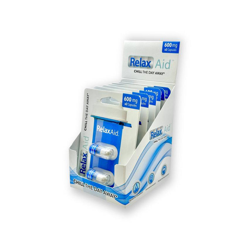 Relax Aid 2 Pack Capsules - (6 Count Display) — MJ Wholesale