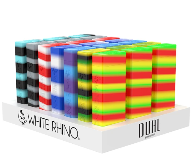 White Rhino Dual Container - Color May Vary - (1 or 21 Count) — MJ ...