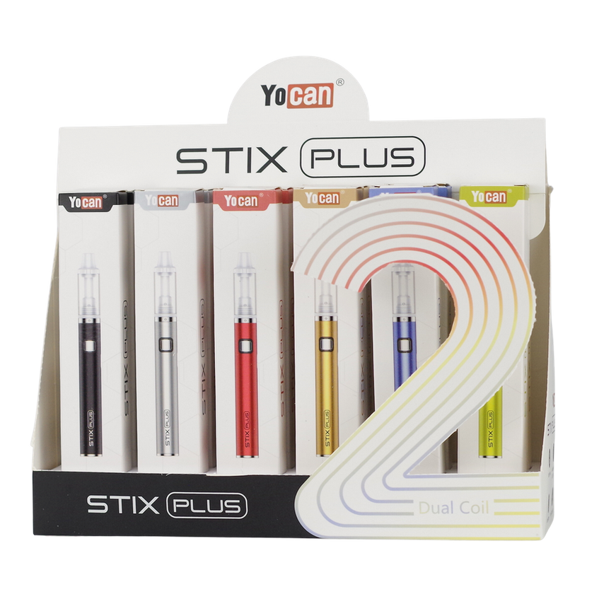 Yocan Stix Plus 650mAh Concentrate Vaporizer Kit - (12 Count Display ...