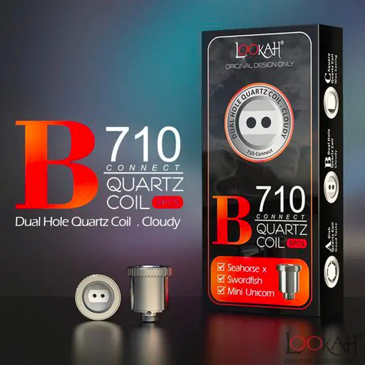 Lookah 710 Connect Quartz Wax Dish Coils (5 Pack) - MJ Wholesale