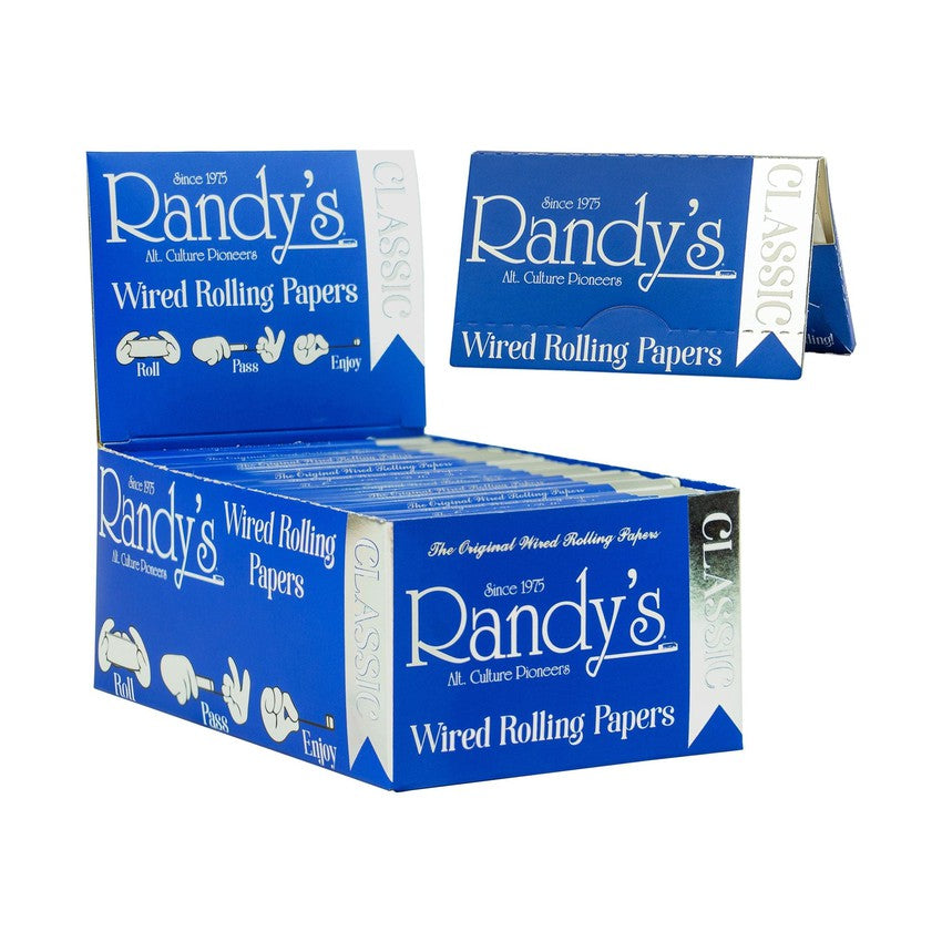Randy's Classic Silver 77mm Rolling Paper - 24 Papers/Pack — MJ Wholesale