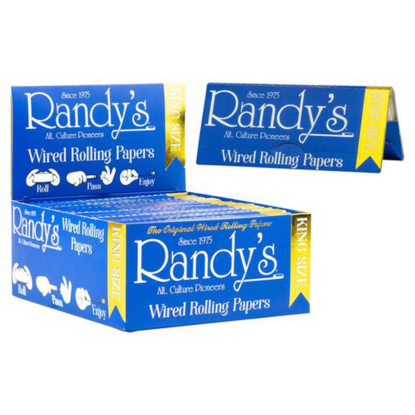 Randy's King Size 110mm Rolling Paper 24 Papers Per Pack (25 Count Dis ...