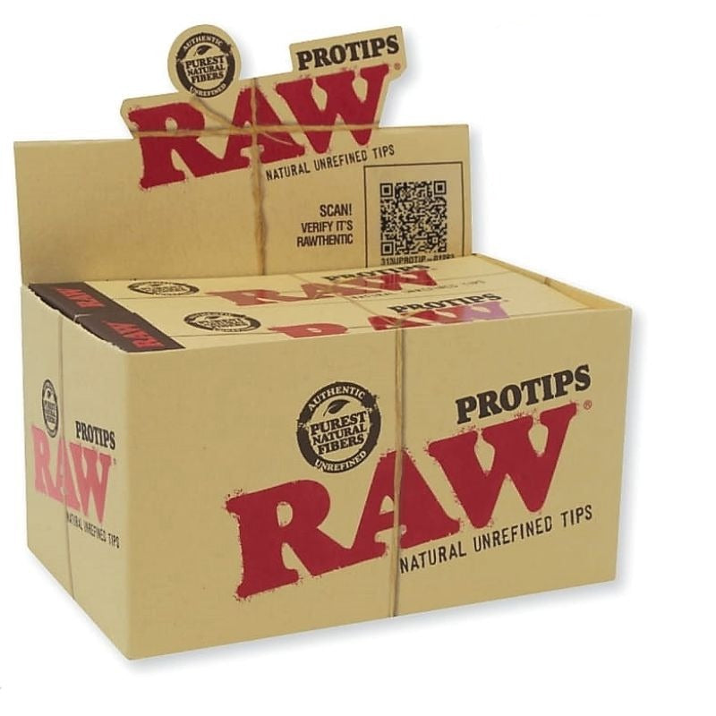 RAW Authentic Pro Tips | 21 Tips Per Pack - 24 Count/Display — MJ Wholesale