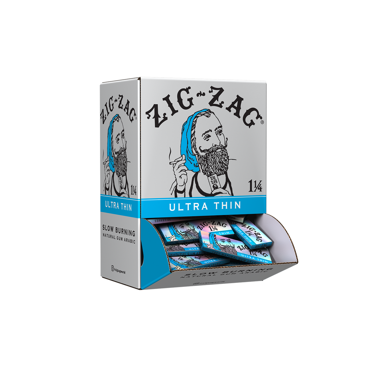 Zig-Zag Promo Display (48 Pack) - 1 1/4 Ultra Thin Papers — MJ Wholesale